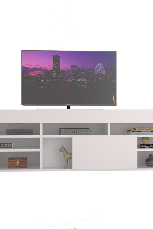 Rack para TV 48 Polegadas 1 Porta Branco